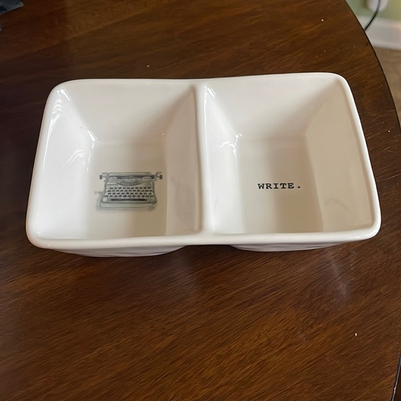 Rae Dunn | Office | Rae Dunn Write Typewriter Divided Dish | Poshmark